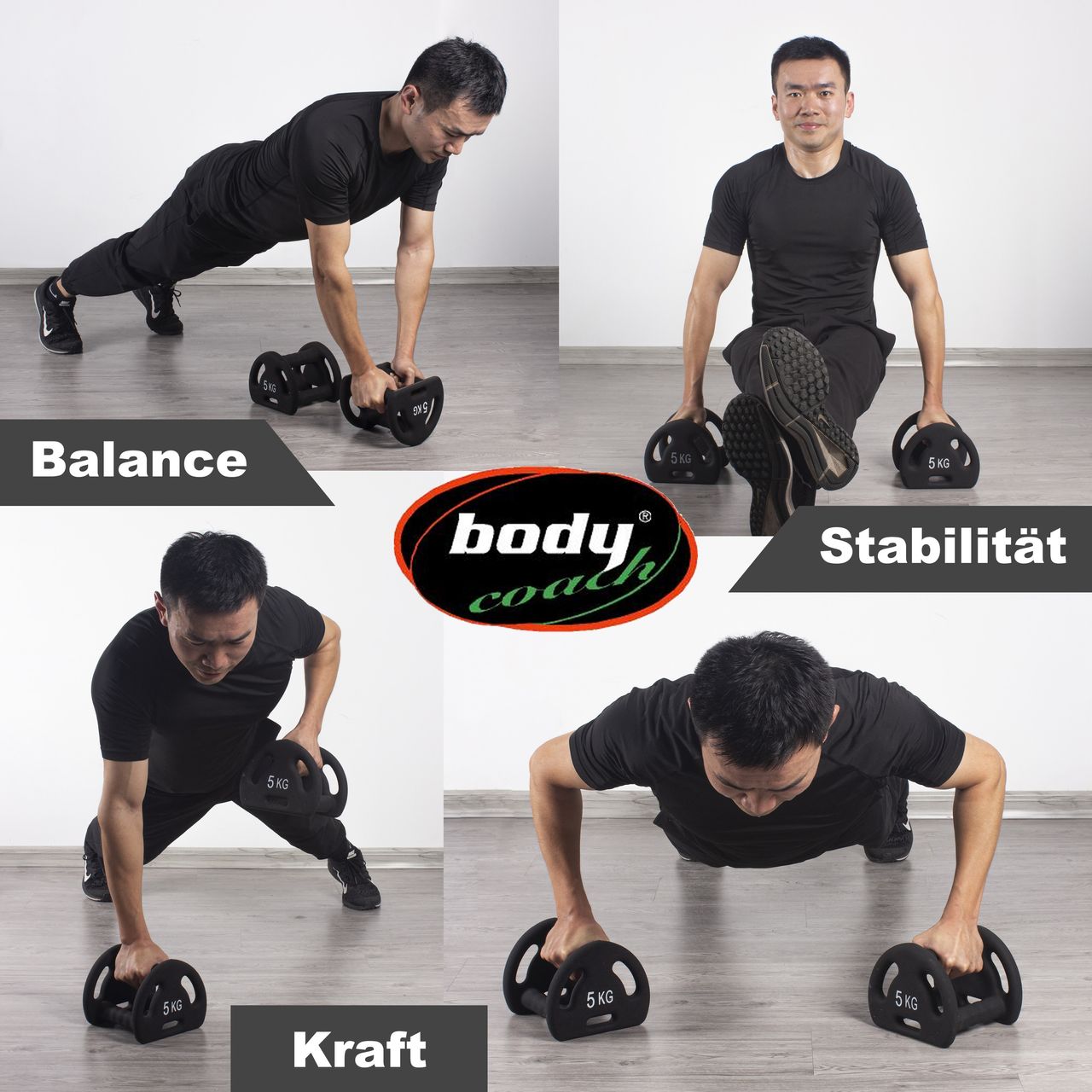 Body Coach 4in1 Fitness Neopren-Hantel 7,5 kg Kettlebell Kurzhantel ...