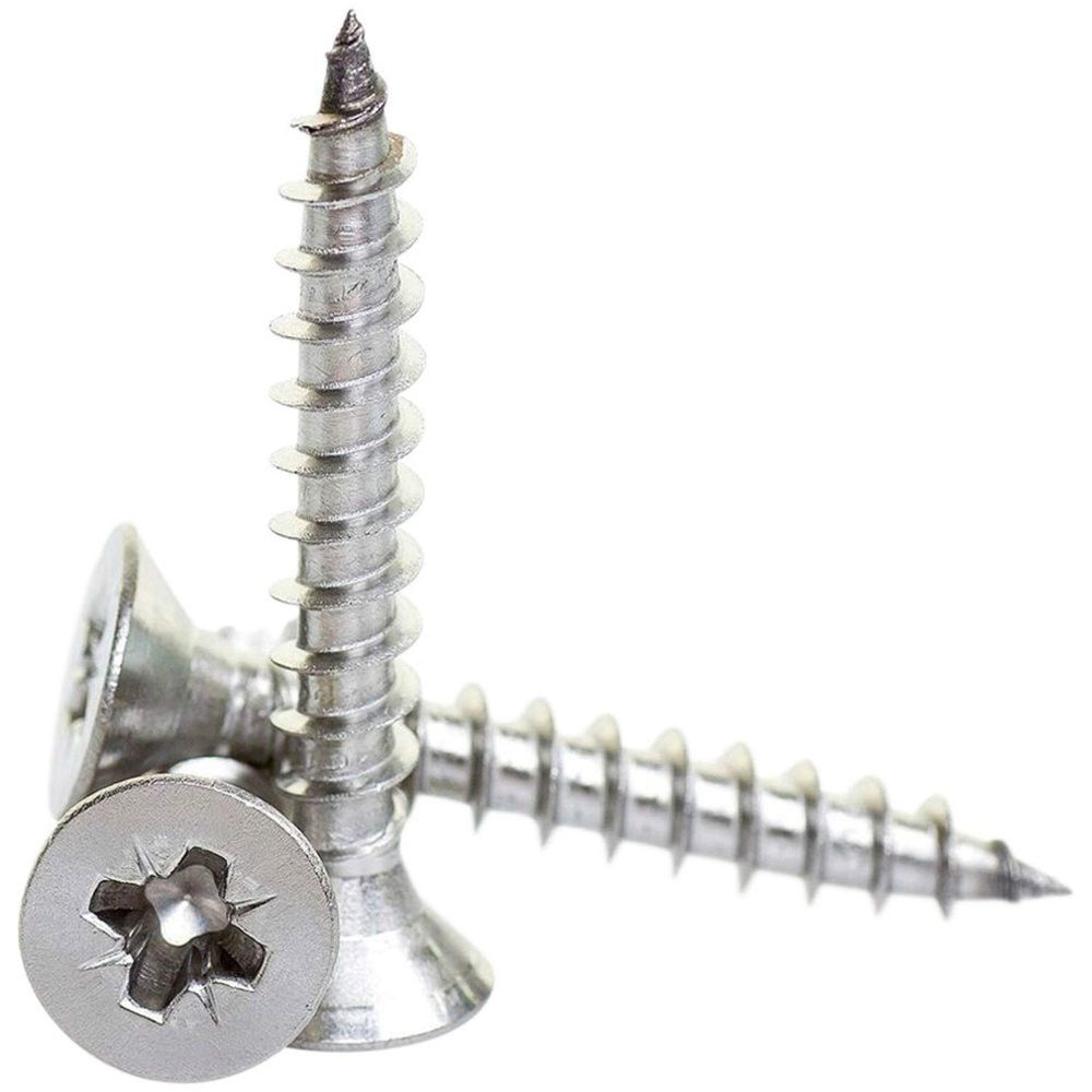 Chiboard Screw 5 X 16mm 1000 Pieces Galvanised Full Thread