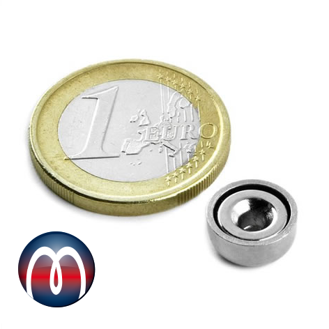 Neodym Flachgreifer Ø 10,0 x 4,5 mm mit Senkbohrung - hält 1,5 kg⭐⭐⭐⭐⭐ ...