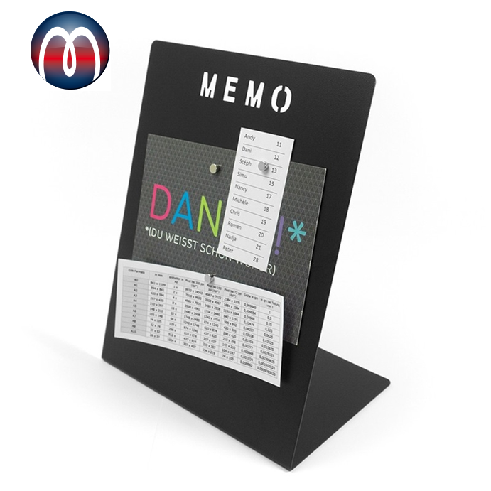 Memo Magnetic Board Organiser, Black metal 12 cm x 18 cm x 23.5 cm L x ...