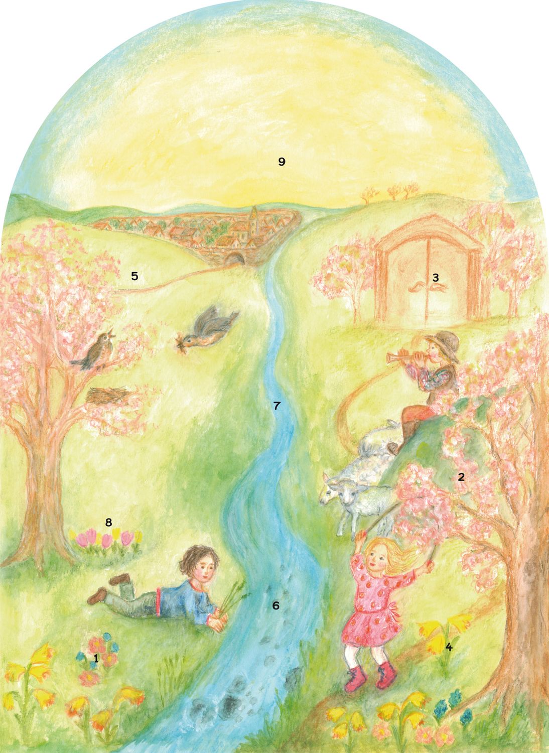 Osterkalender Ostern Am Bach Waldorfshop Osterkalender Ostern Am Bach Waldorfshop