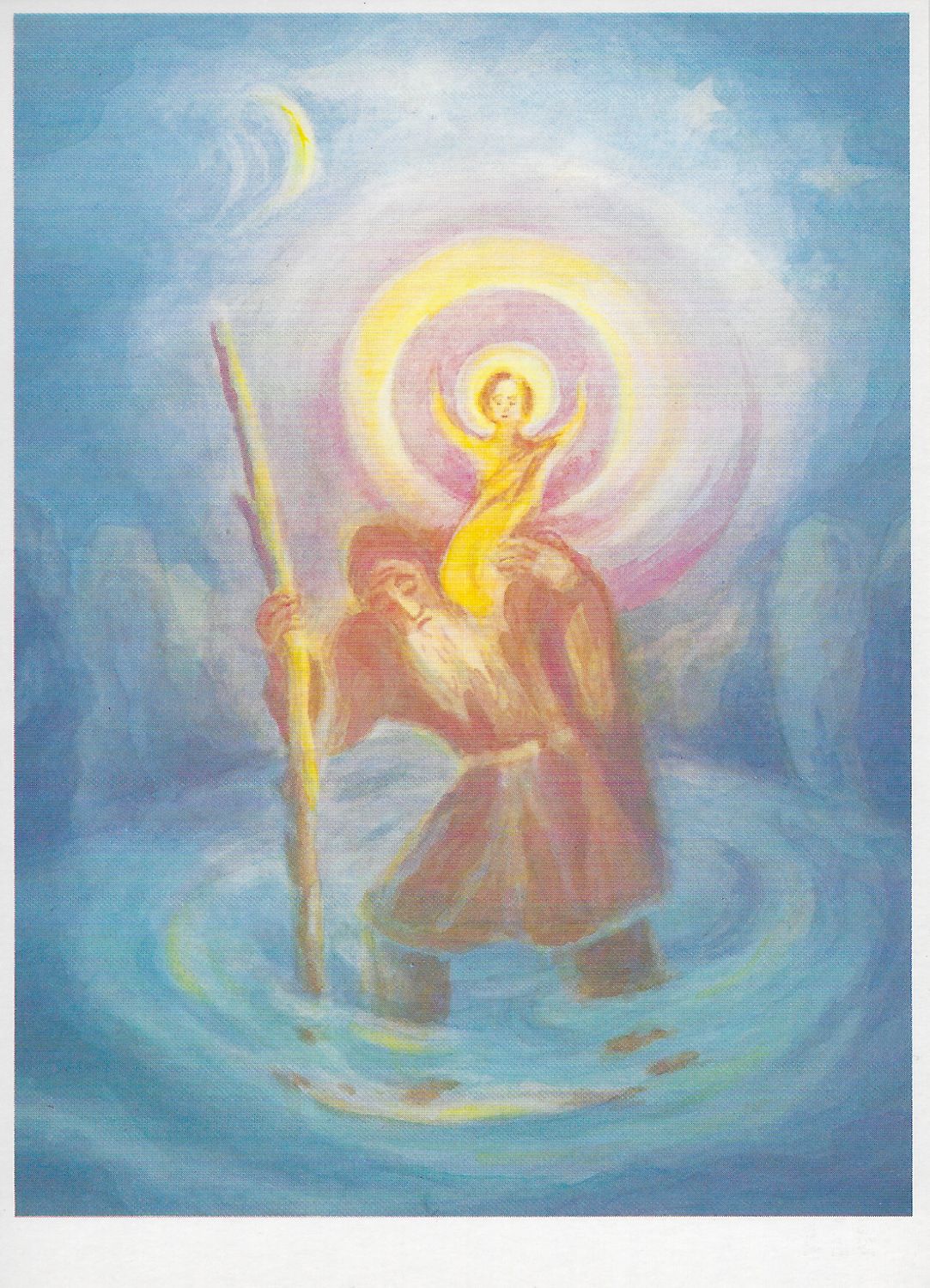 Postkarte St. Christopherus | Waldorfshop
