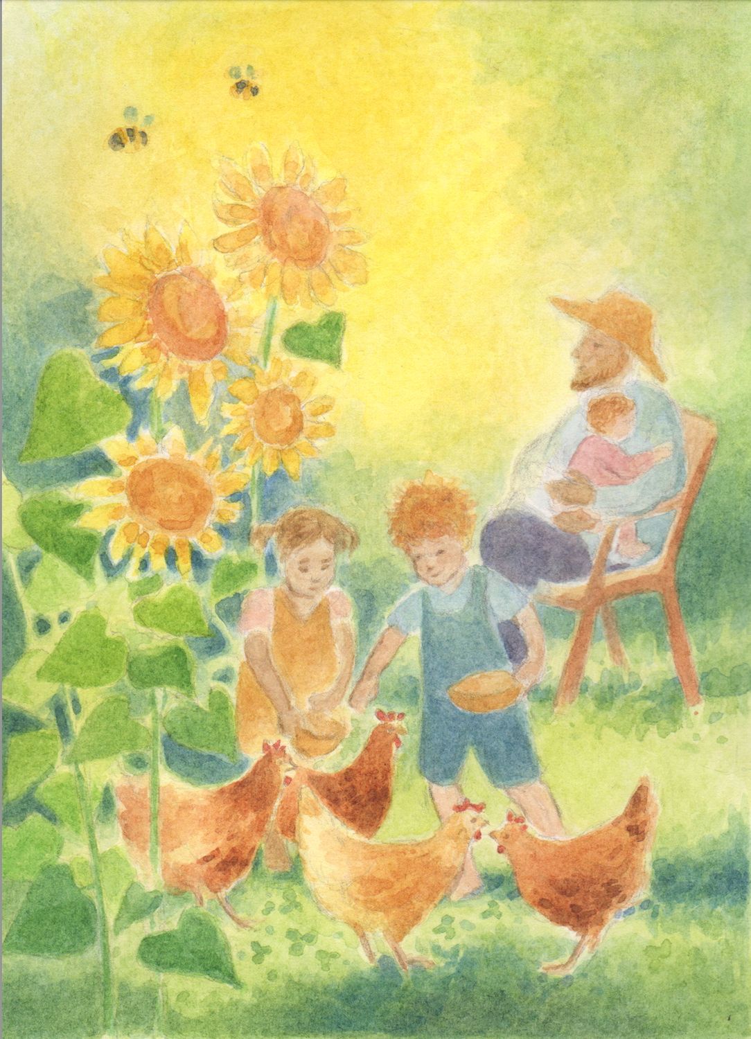 Postkarte Sonnentag | Waldorfshop