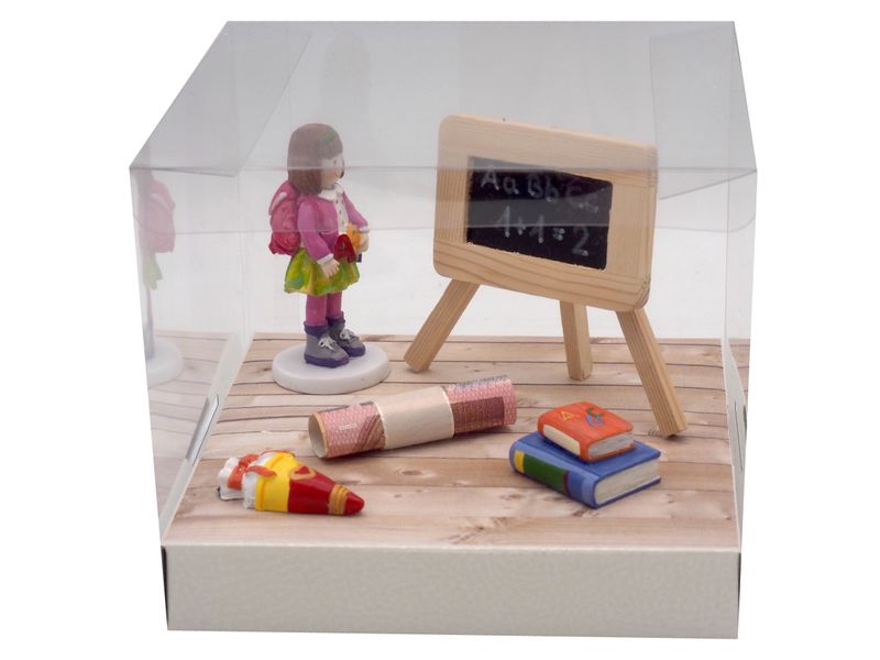 Geldgeschenk Verpackung Schulanfang Schule Einschulung Mädchen