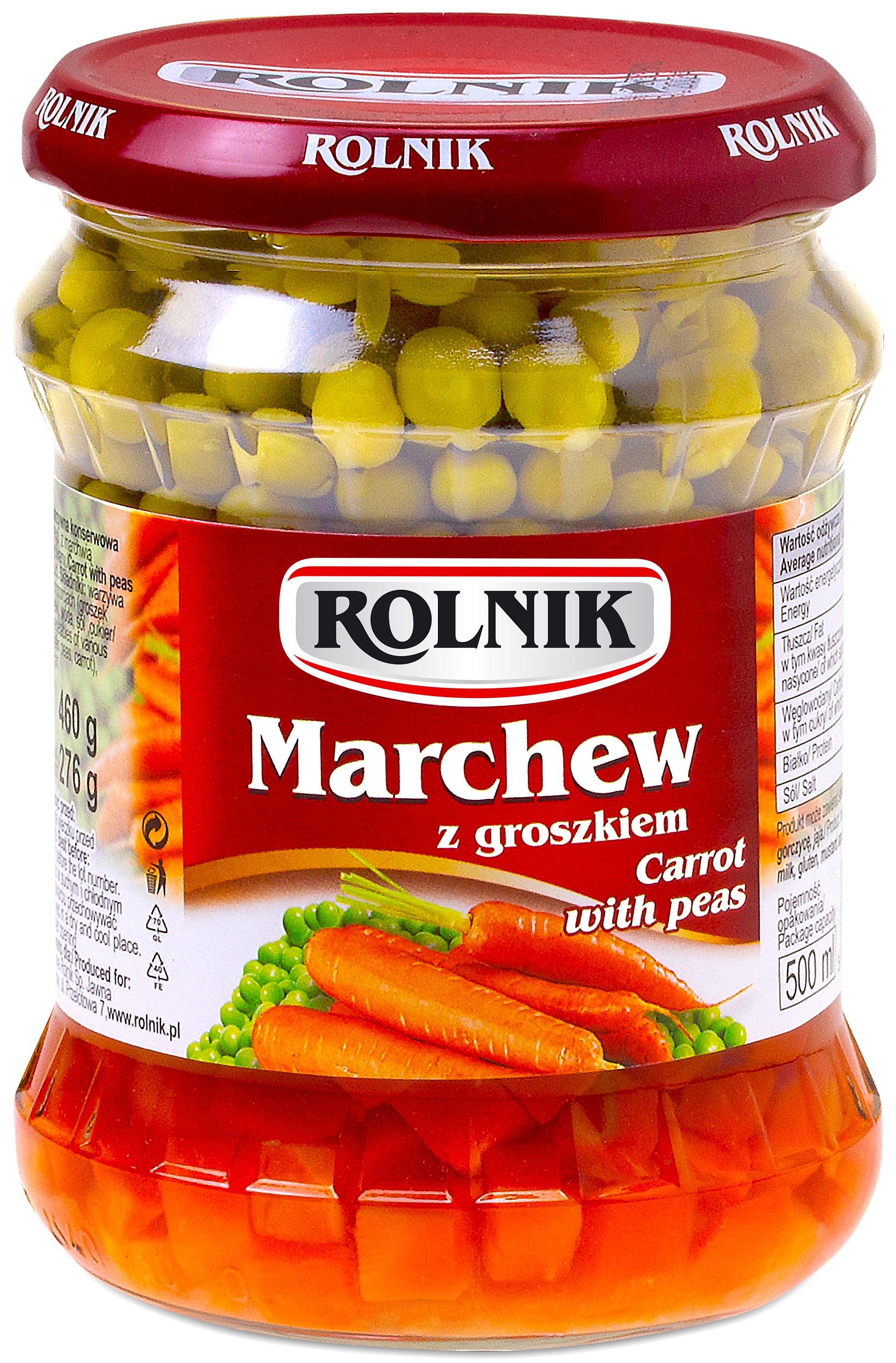 Rolnik Möhren mit Erbsen 460g | Waldfurter - Polnische Lebensmittel ...