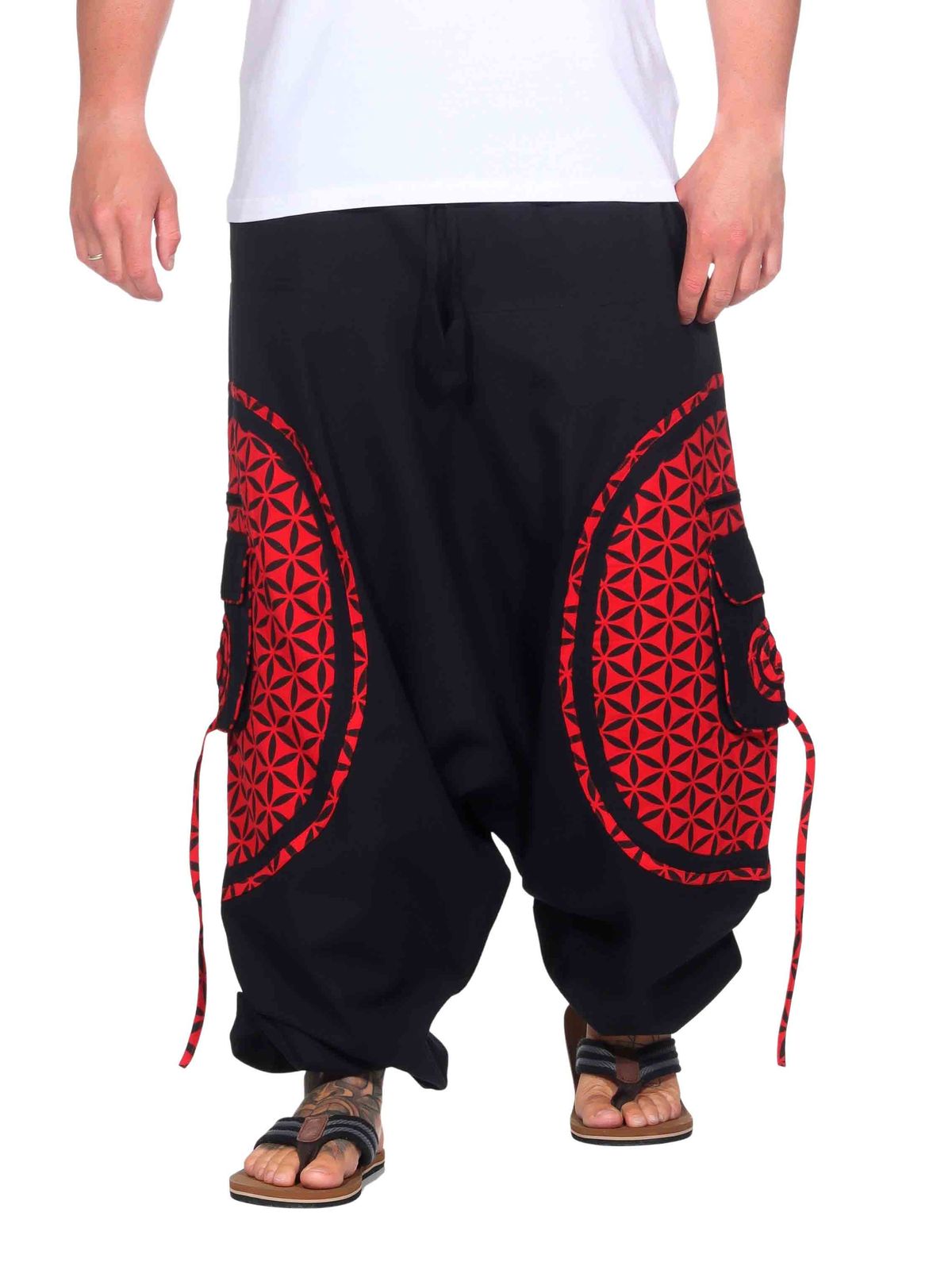 Kunst und Magie Trendige Haremshose bunte Muster Goa Hippie Hose Blume ...