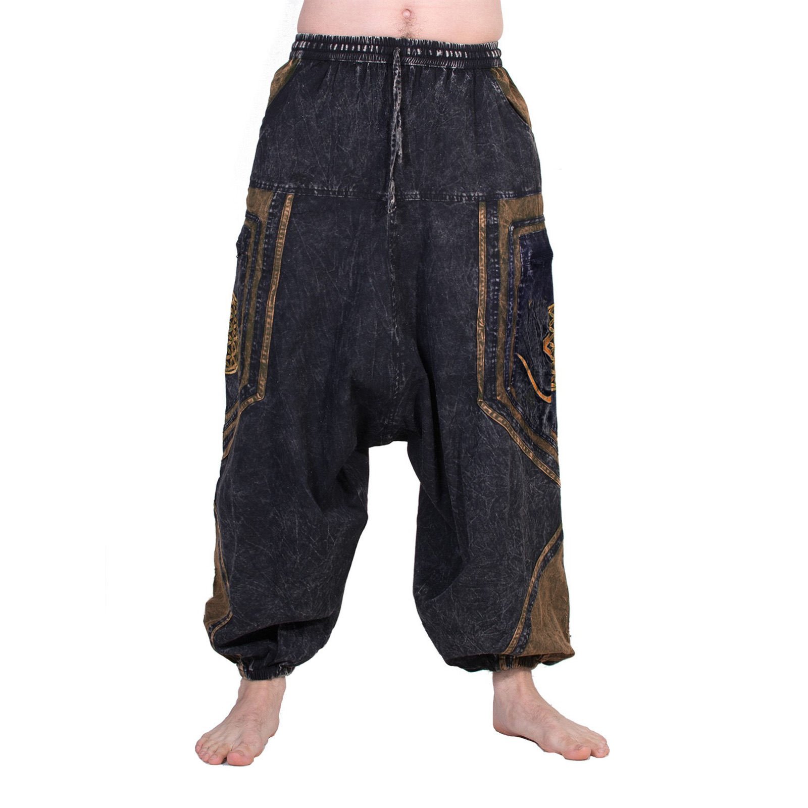 Flower of Love Baggy-Pant - Stonewashed Goa Pant´s | plentyShop LTS