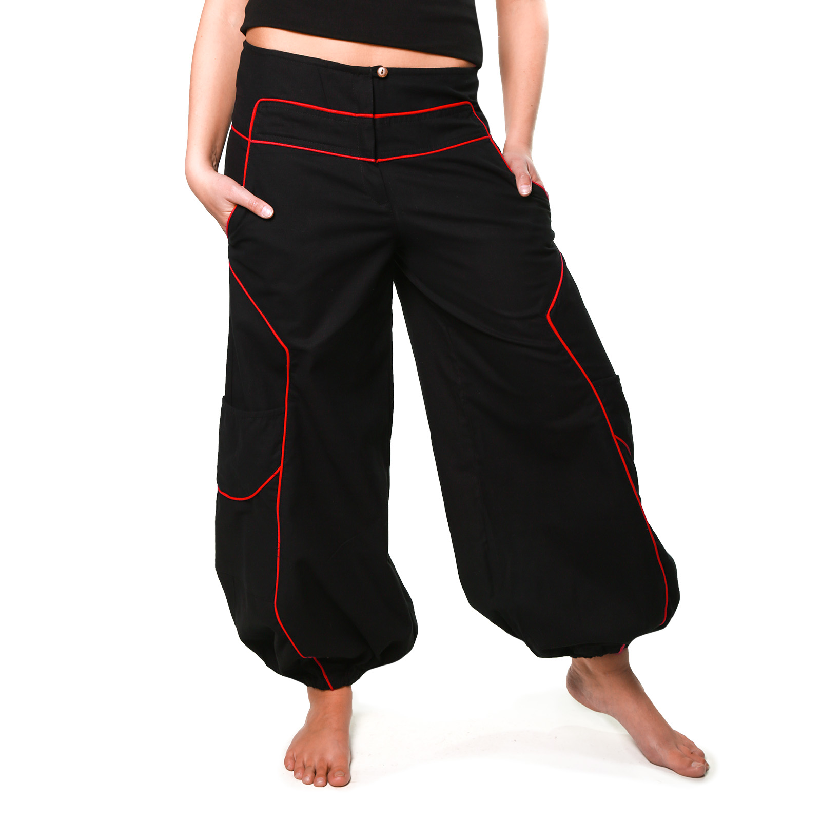 Kunst und Magie Pluderhose Sommerhose Hippie Goa Tanzhose Baumwolle ...