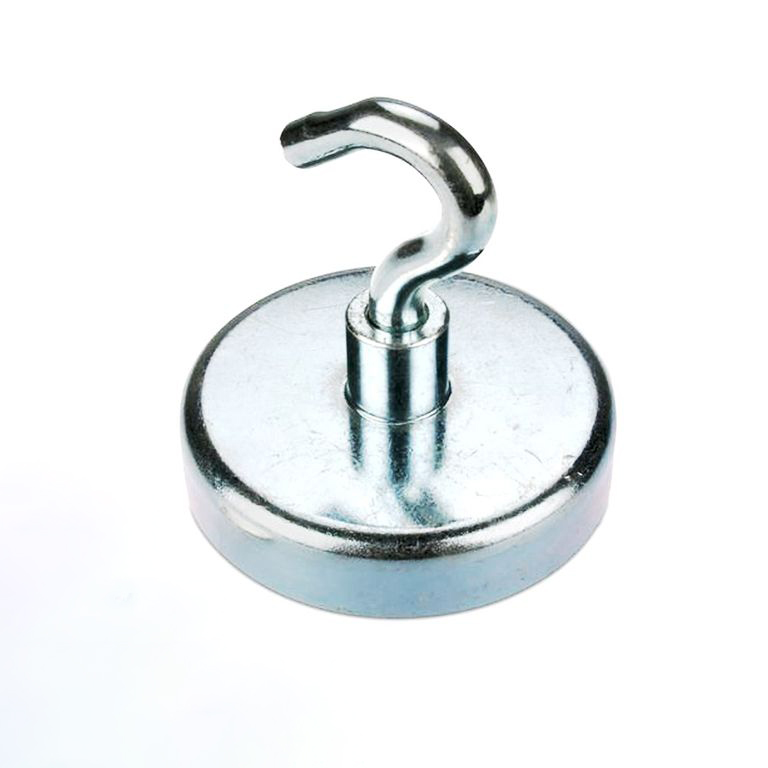 Hakenmagnet Ø 75 mm NEODYM - Zink - hält 160 kg | Smagtron