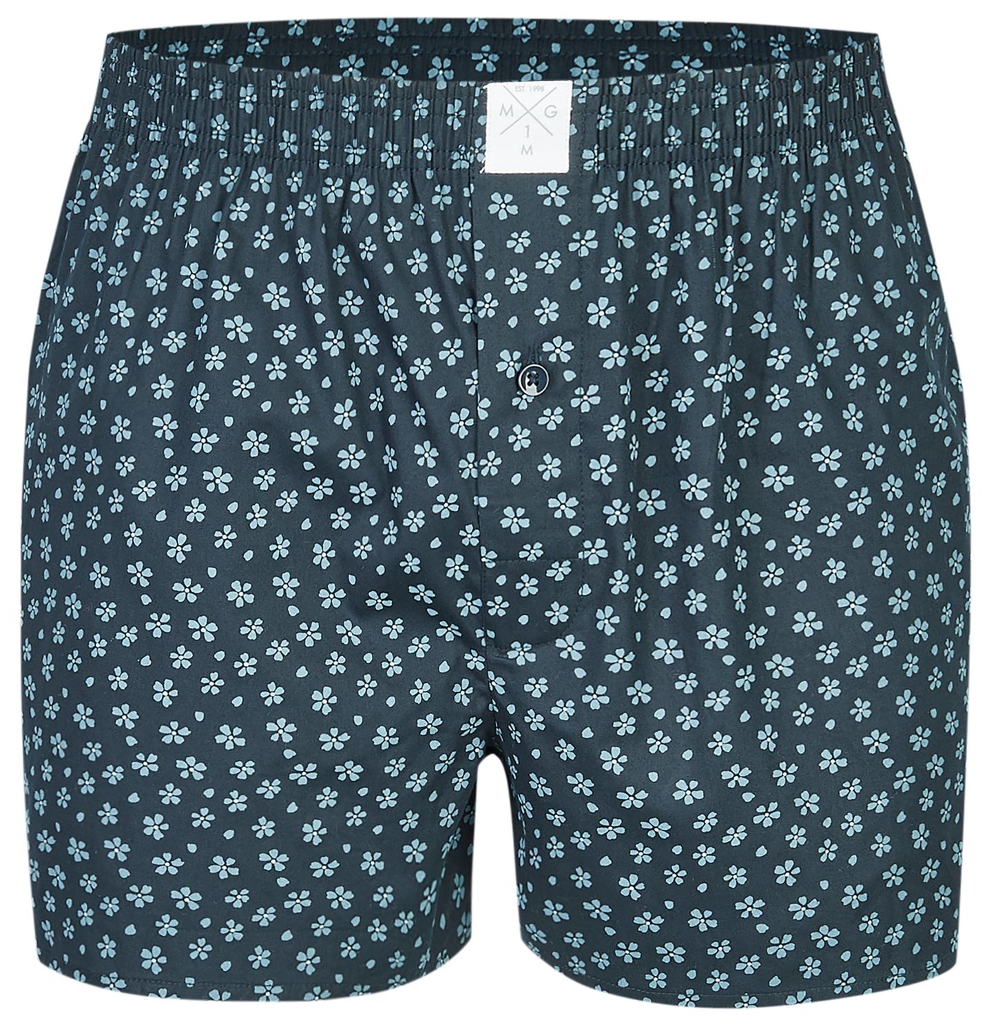 MG-1 Webboxer Herren american Boxer Boxershorts kariert und Druck BASIC ...