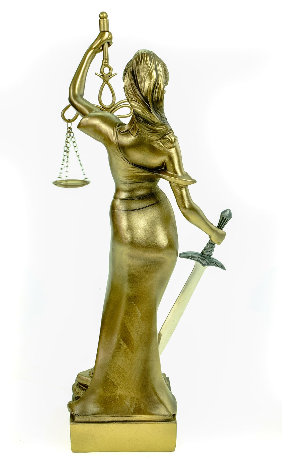 Justitia Figur 36cm Skulptur mit Brieföffner Göttin der Gerechtigkeit ...