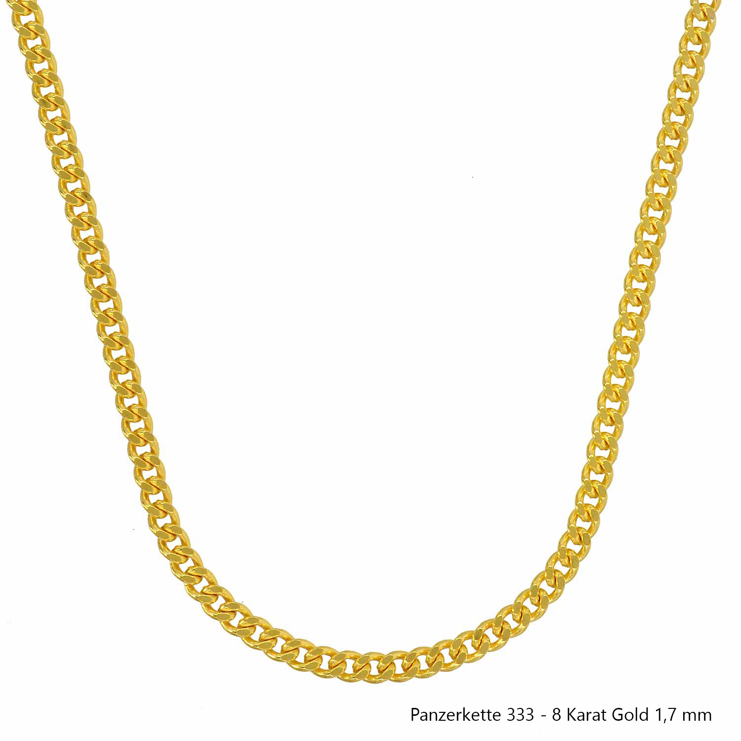 Goldkette Echt 333 - 8 Karat Panzerkette Gold Halskette - Damenkette ...