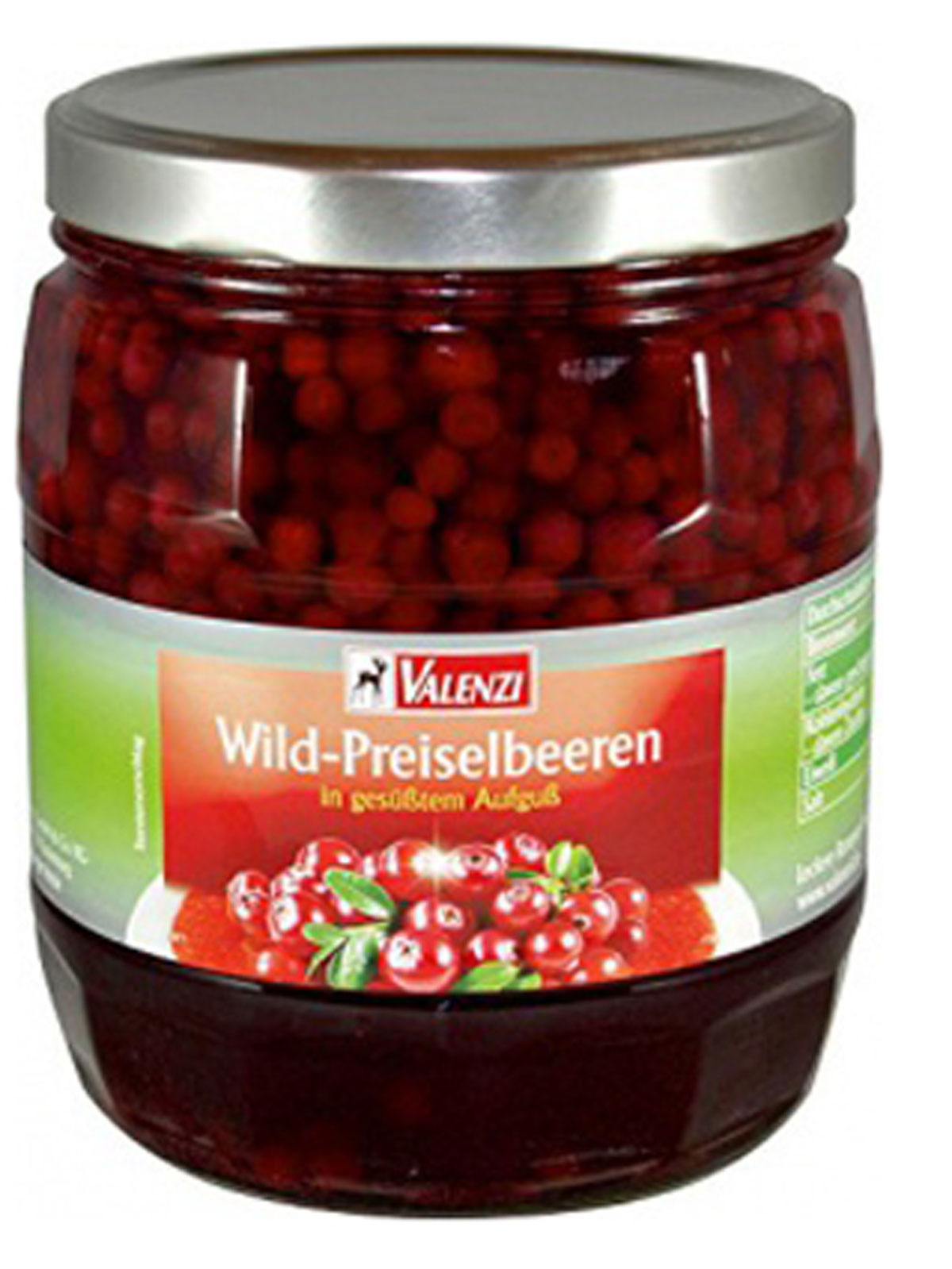 Valenzi Wildpreiselbeeren sind in gezuckerter Flüssigkeit 960g | Mega ...