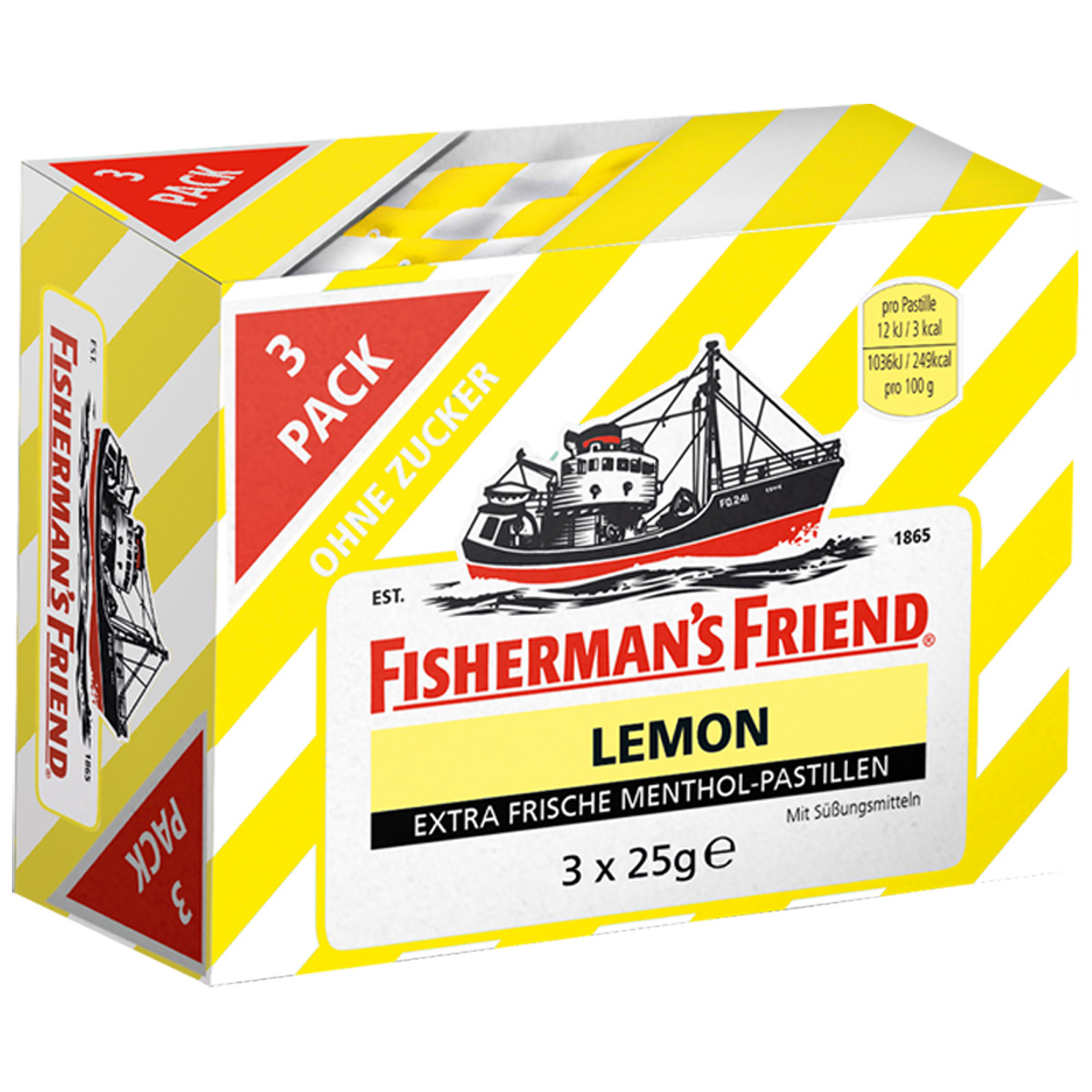 PÊCHEUR AMI CITRON Menthol Pastilles Sans Sucre 3 Sacs EUR 4,69 ...