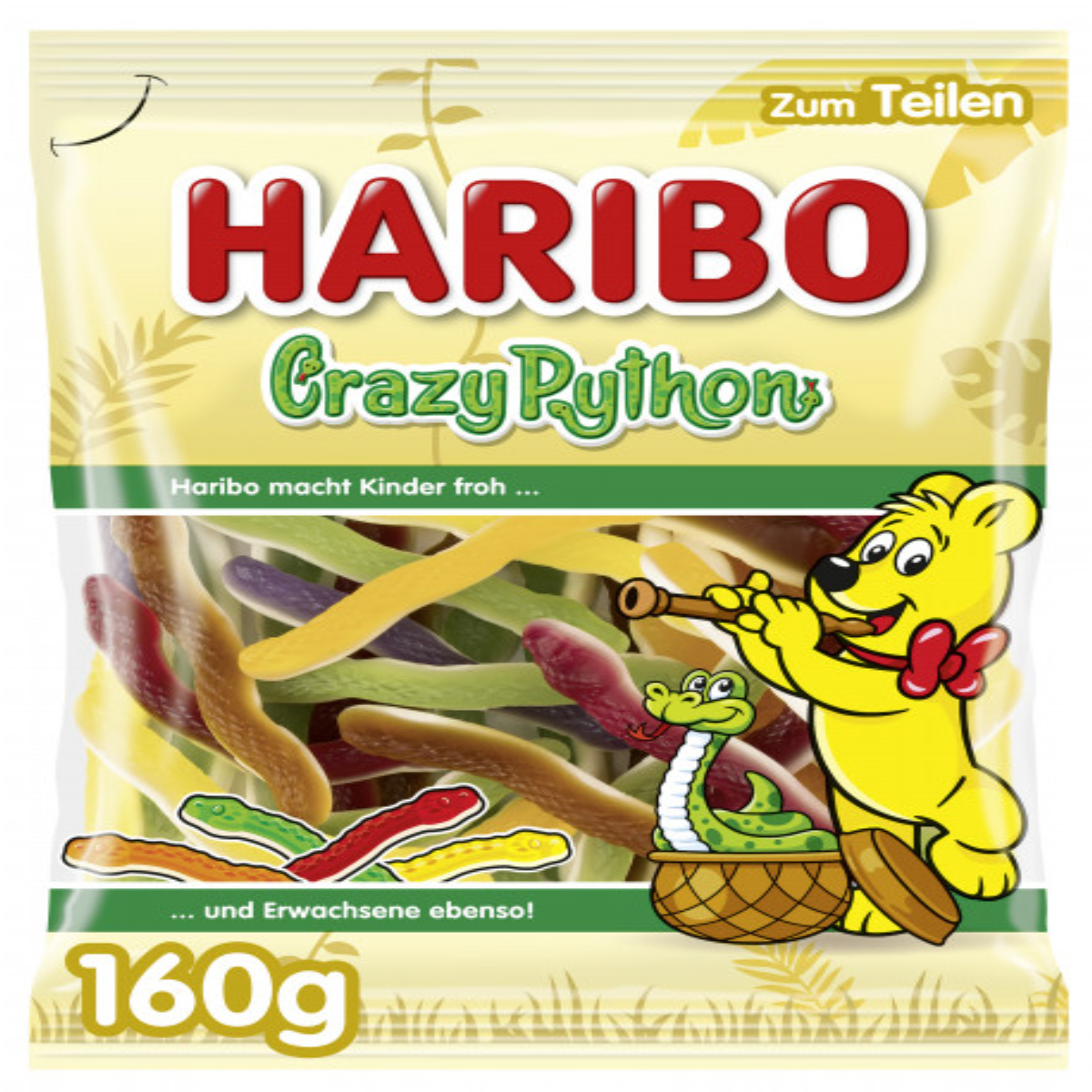 (7 /1kg) Haribo Crazy Python Fruchtgummi Beutel 160g online kaufen | eBay