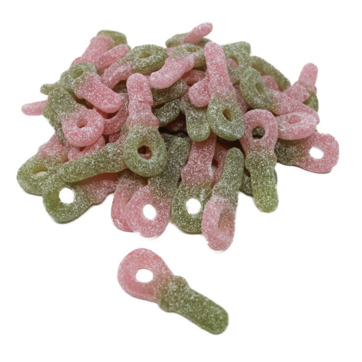 Fruchtgummi saure Wassermelone Tongen zweifarbig gelatinefrei 175g ...