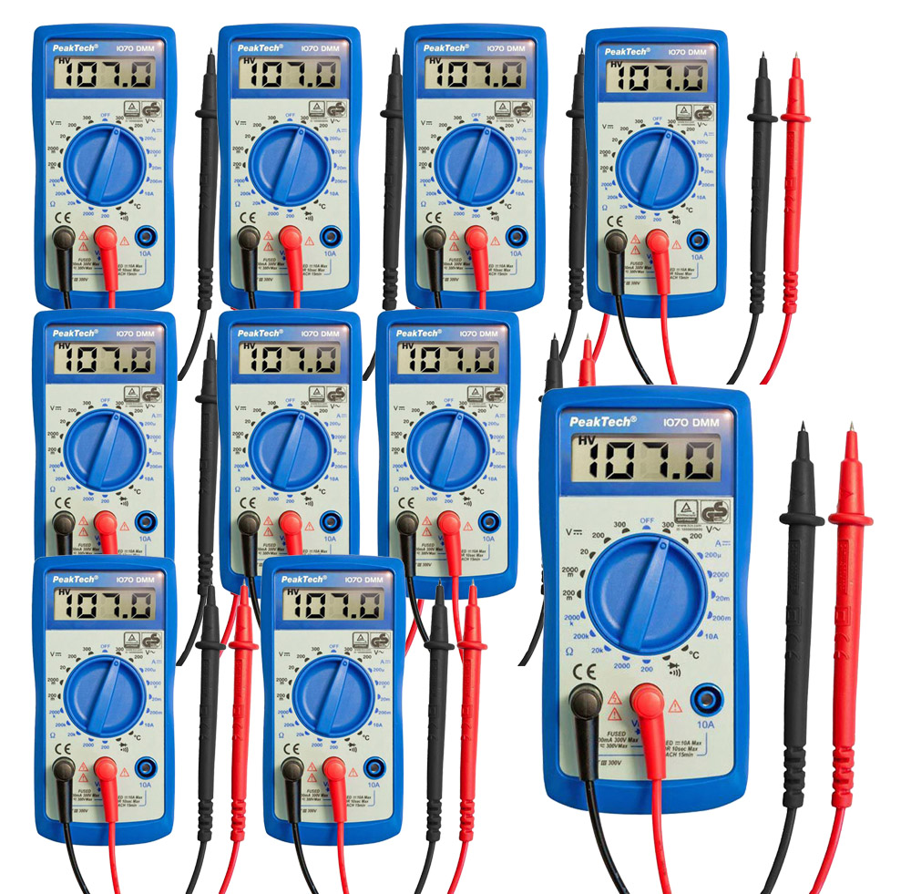 Multimeter PEAKTECH 10, 10er Set | Kids and Science Onlineshop ...