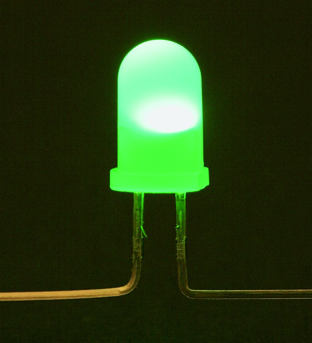 Blink-LED, grün (5mm) Elektronik und E-Technik Bauelemente/ Bauteile ...