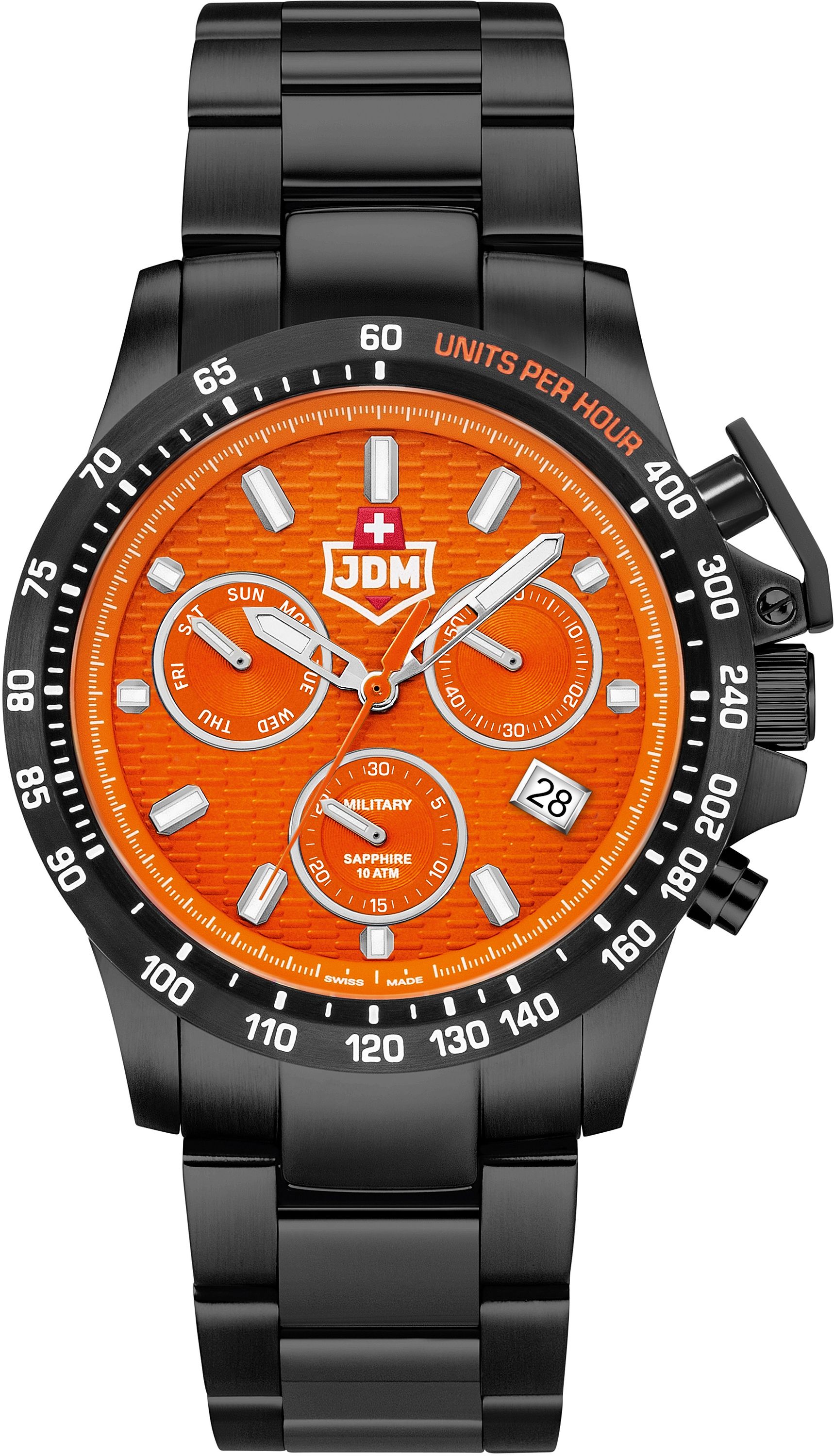 JDM Military JDM-WG017-04 Charlie II Chrono swiss Jacques du Manoir Men ...