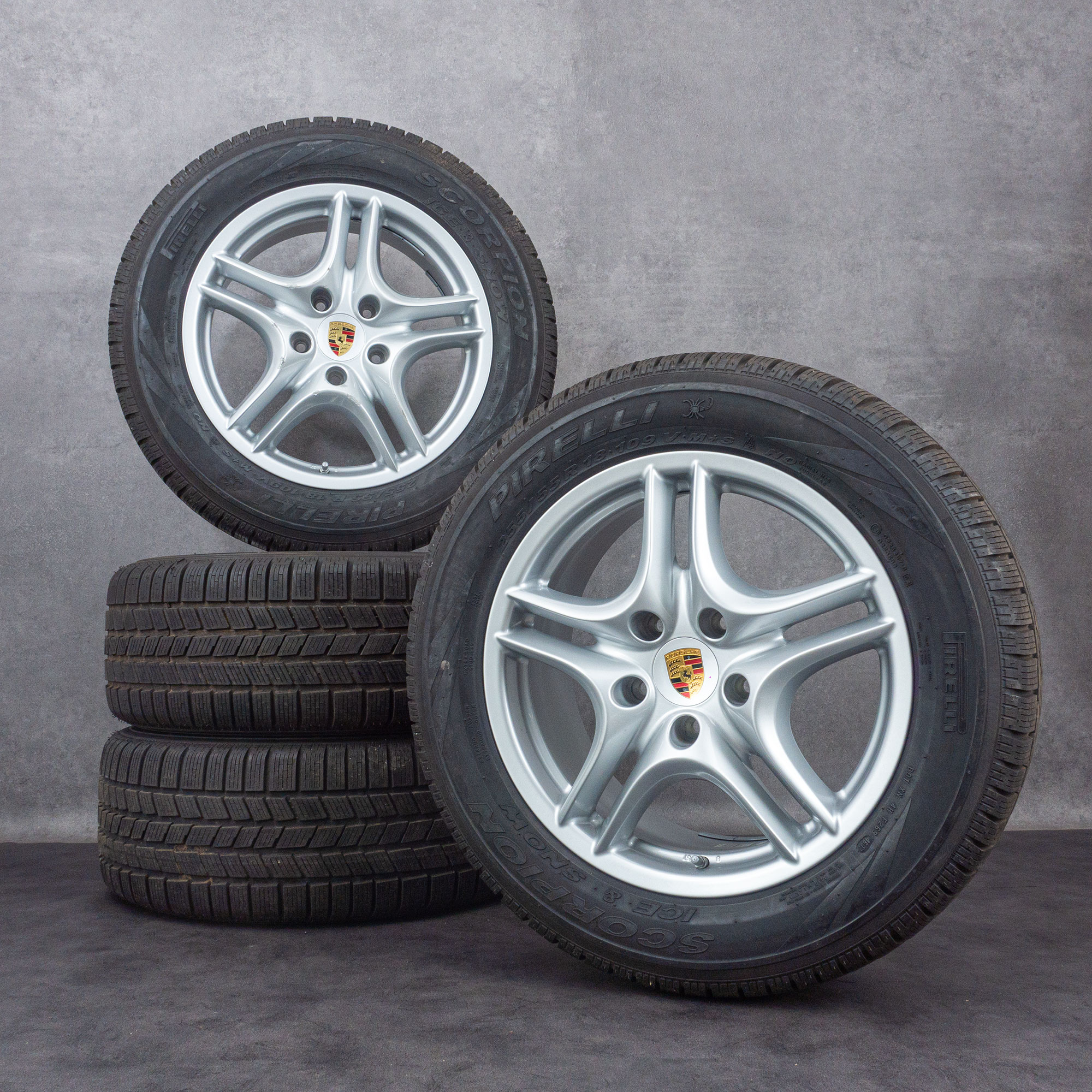 Original Porsche 18 inch Cayenne 955 957 S rims winter wheels winter ...