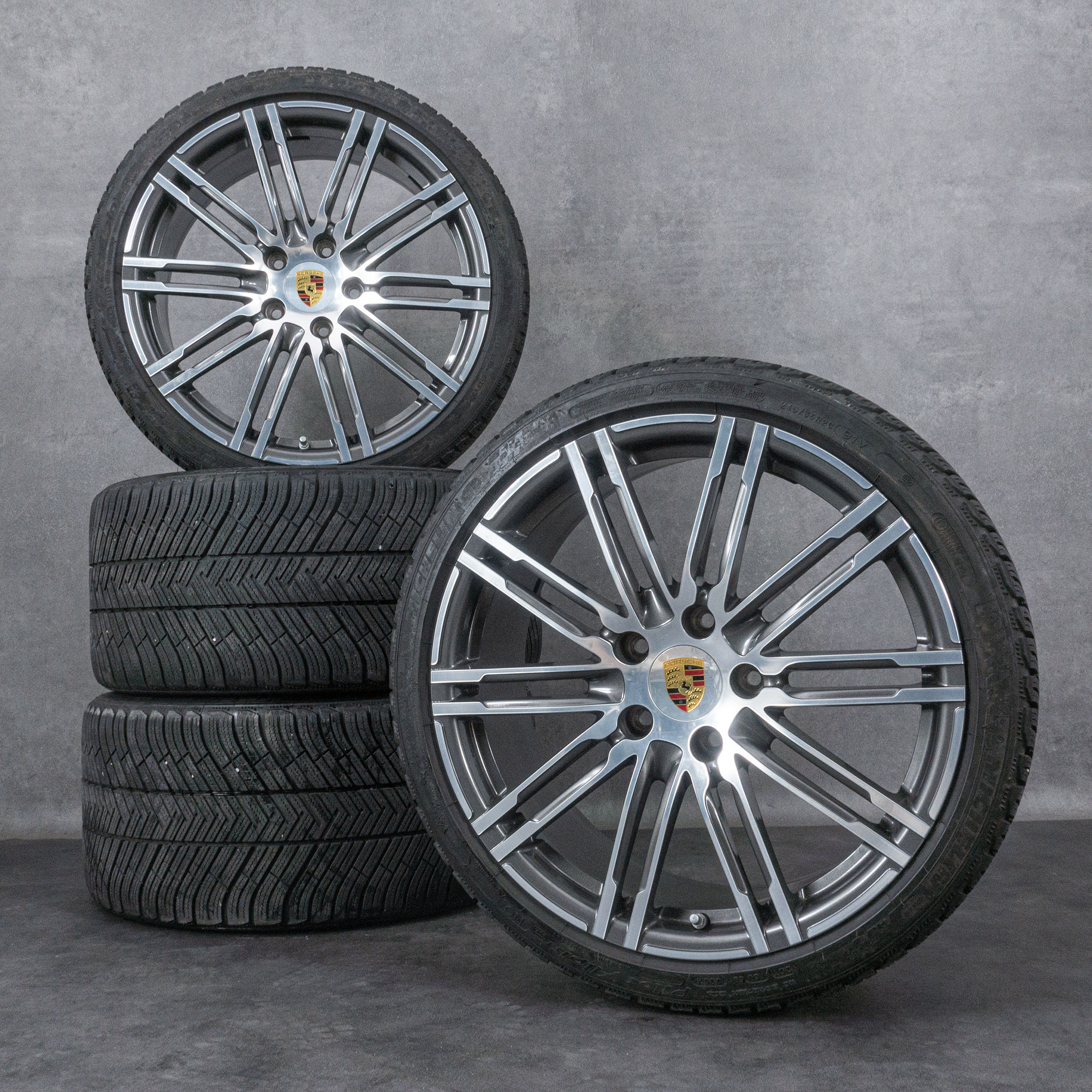 Original Porsche 20 inch winter wheels 991 Turbo III S rims winter tires