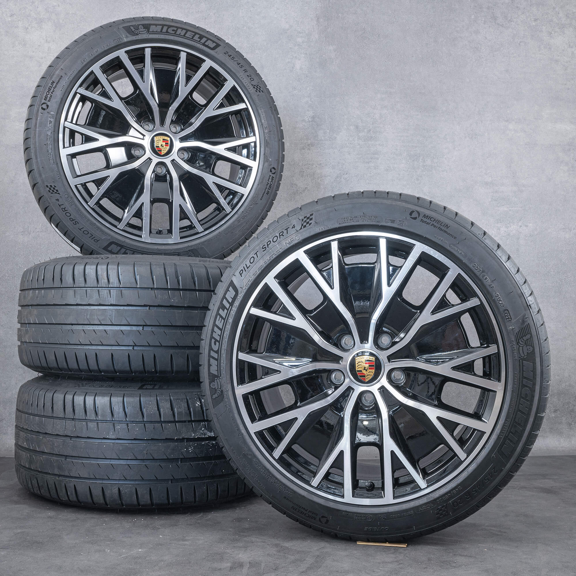 Original Porsche Taycan rims 20 inch 9Y1601025AG summer wheels summer tires