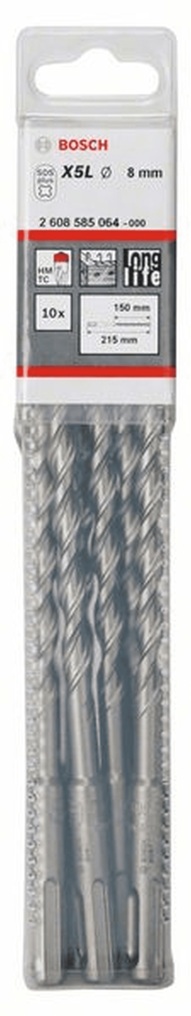 Bosch Hammerbohrer SDS-plus-7 8 x 150 x 215 mm 10er-Pack ...