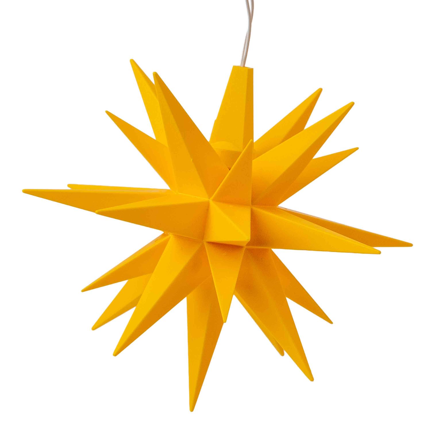 Herrnhuter Miniaturstern Kunststoff Ø 8 cm mit LED | Seiffener Volkskunst