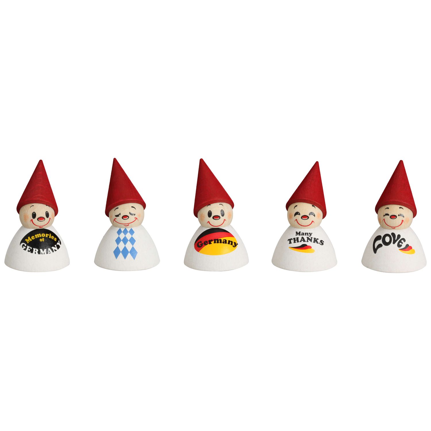 Wippelfiguren Miniaturen aus Holz 4 cm | Seiffener Volkskunst