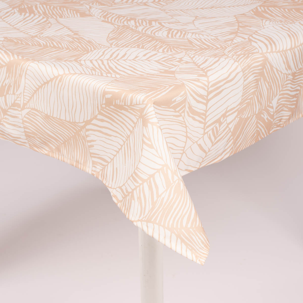 tischdecken tischdecke roja laub blaetter beige weiss 150x250cm 84796 ...