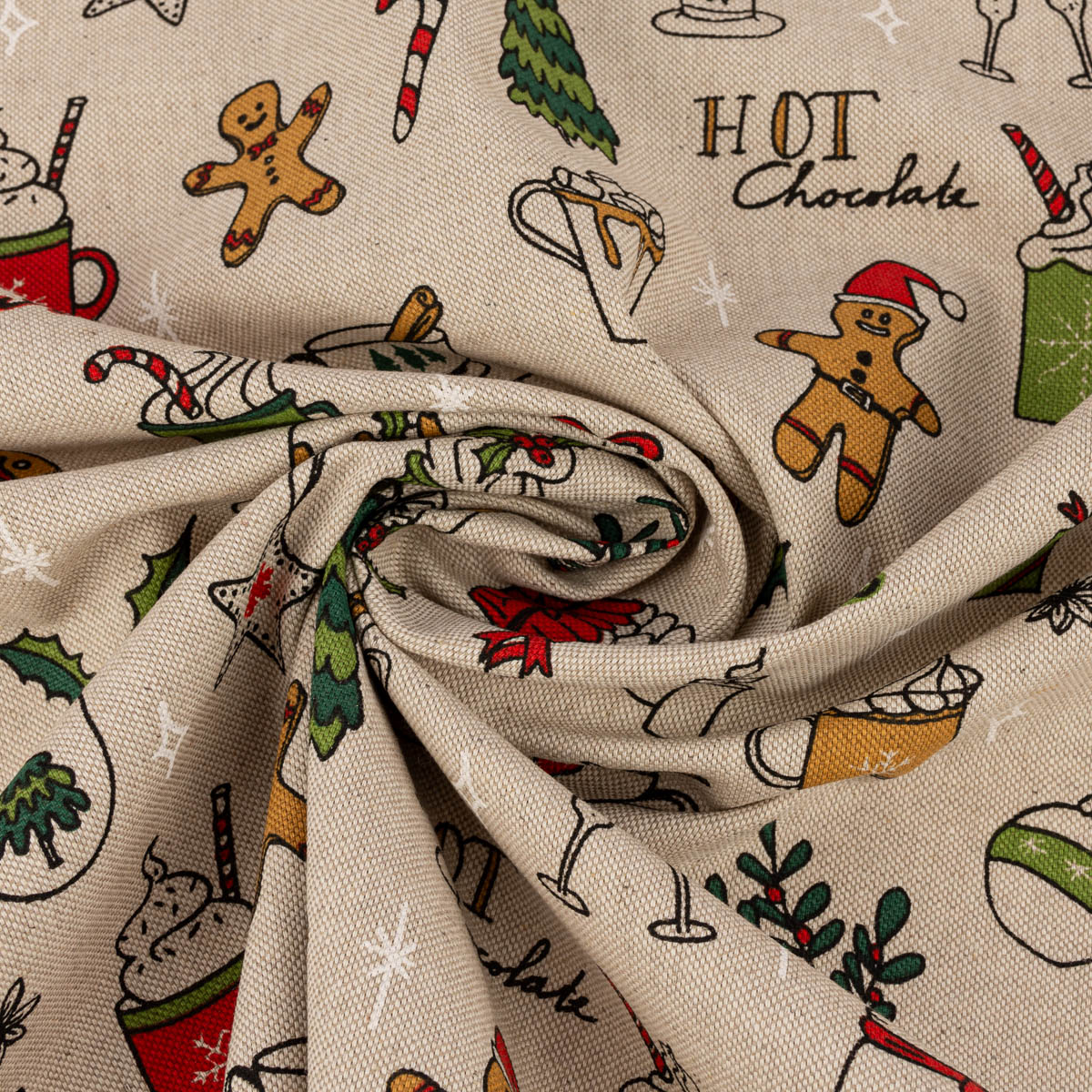 85648-Weihnachtsstoff-Dekostoff-Halbpanama-Leinenlook-Christmas-Doodle ...