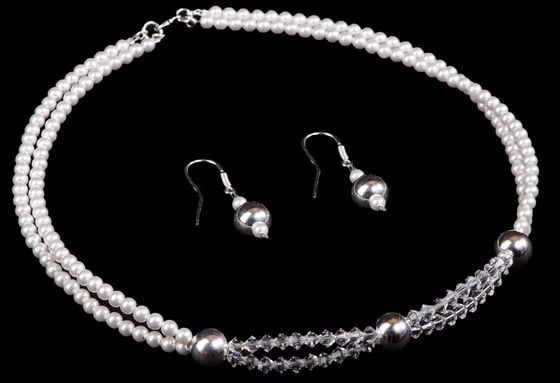 Perlen Schmuckset für die Hochzeit bei Brautschmuck 24 im online Shop ...