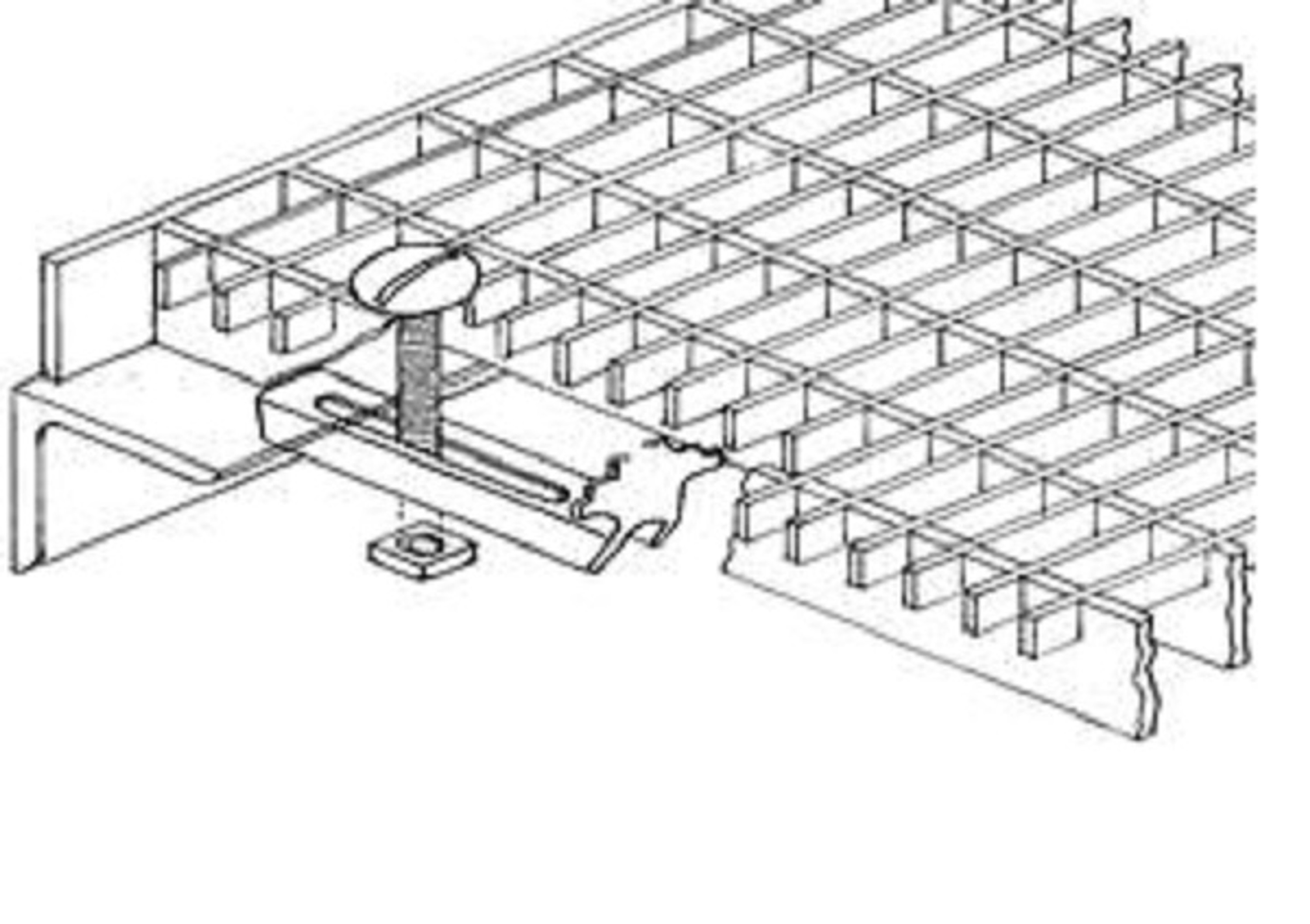 ROSTE ES V2A Befestigung-Standard Klammer Gitterrost | picobello FUSSMATTEN