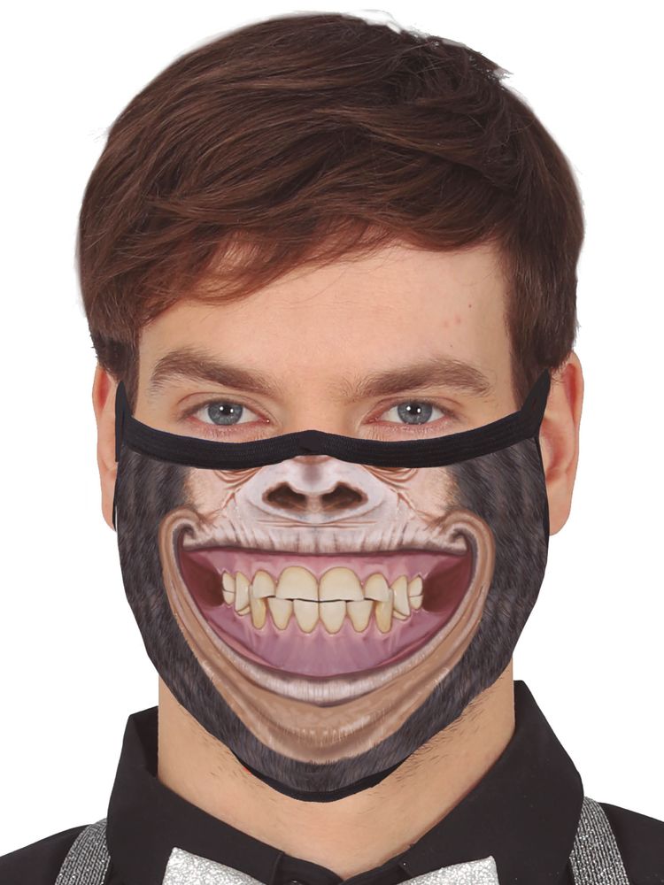 Affen Mund-Nasen-Masken aus Stoff | FaschingShop24