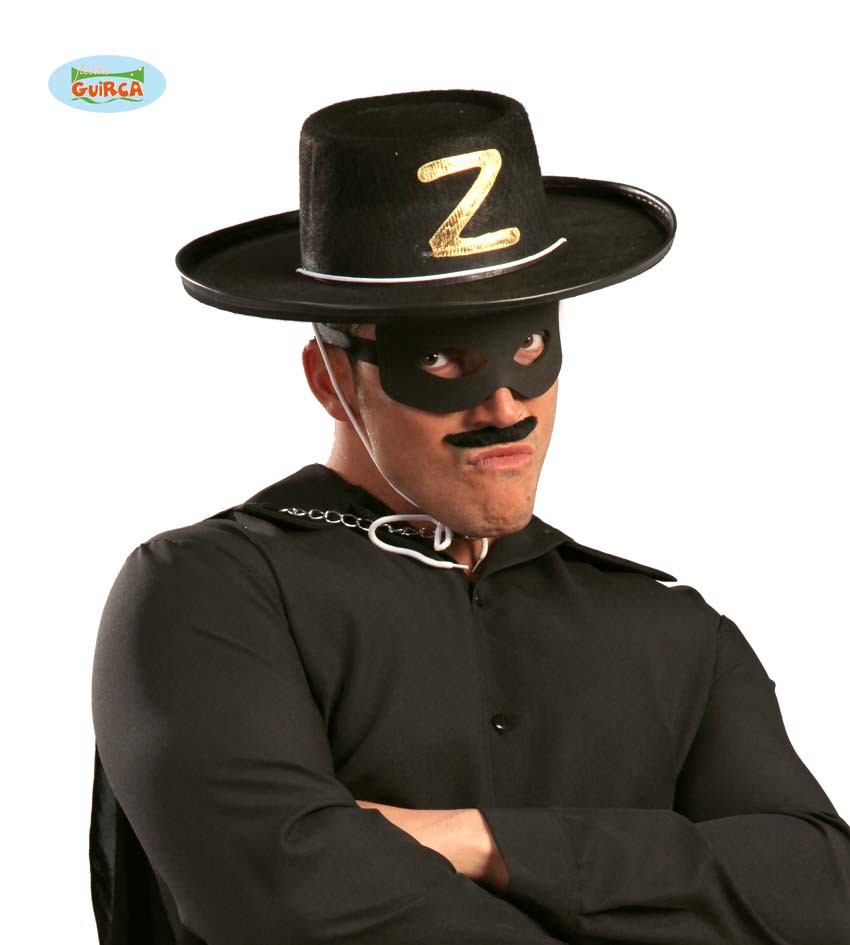 Schwarzer Rächer Z Bandit Hut für Herren | FaschingShop24