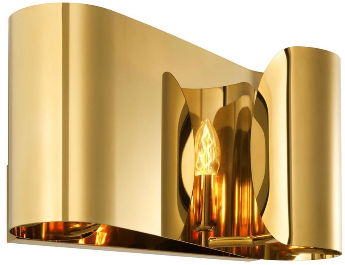 Casa Padrino Luxus Wohnzimmer Wandleuchte Gold 38 X 11 X H 21 Cm