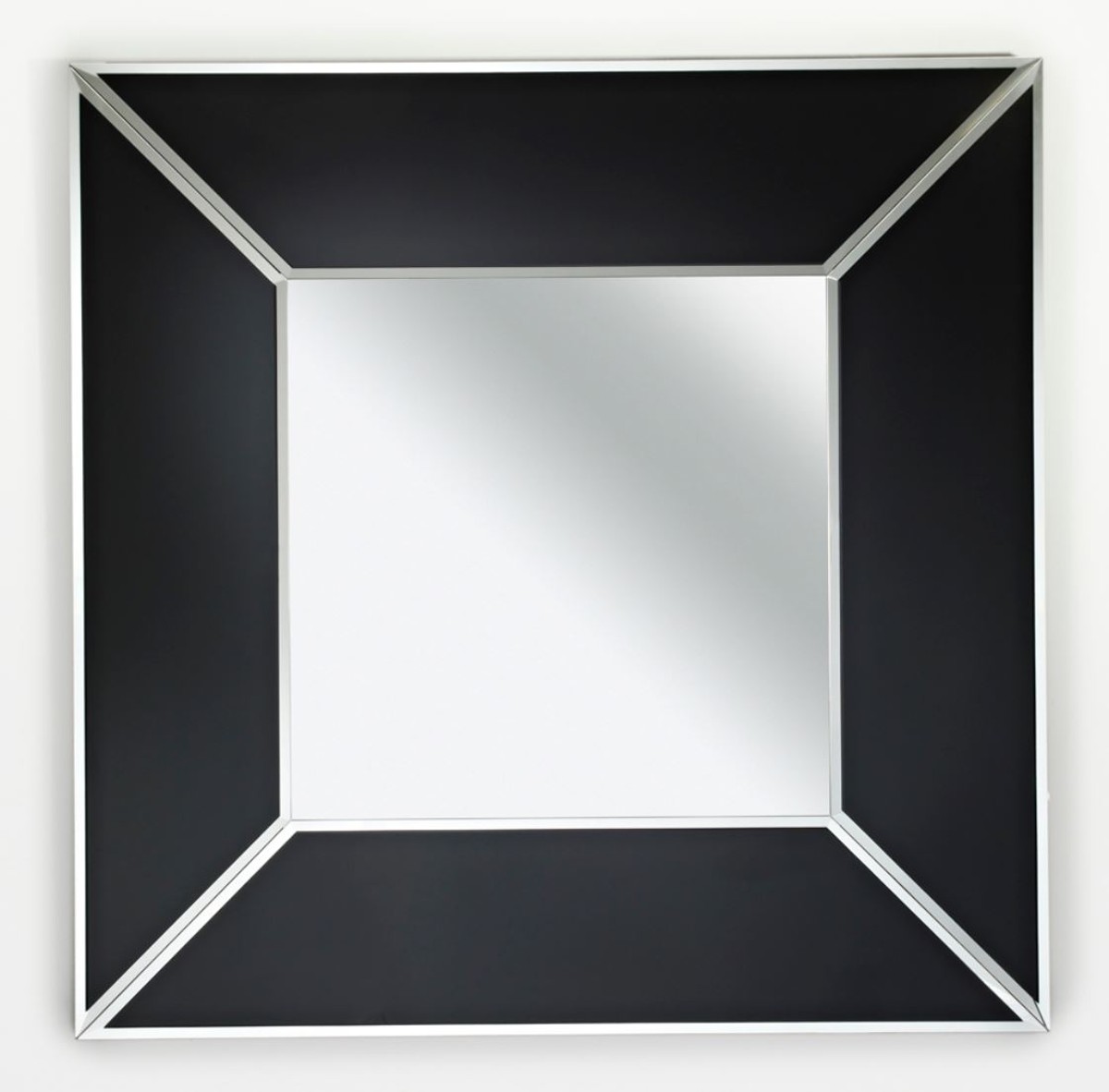 Casa Padrino Luxury Mirror Black 90 X H 90 Cm Luxury Furniture 