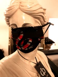 Casa Padrino Bling Bling Snakes Black / Red - CP mask with black ...