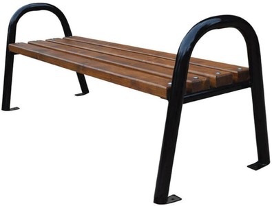 Black bench garden store