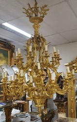 Casa Padrino araña de luces barroco de lujo de bronce oro - Magnífica ...