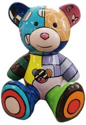 Casa Padrino luxury designer decorative figure teddy bear colorful 33 x ...