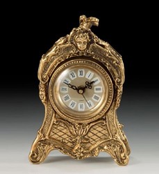 Casa Padrino reloj de mesa barroco de lujo oro 13 x A. 19 cm - Reloj de ...