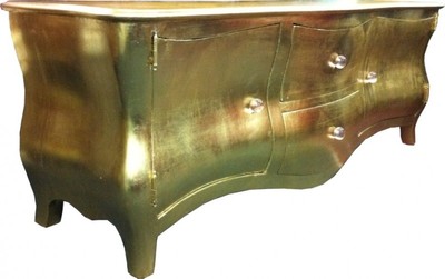 Lange Barock Kommode / Fernsehschrank / Sideboard Gold 170cm Kommoden ...