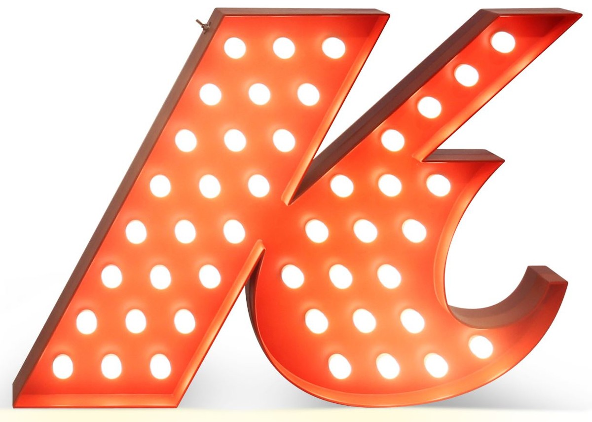 Delightfull Luxury Letter K Neon Lamp | CPBlack.de - Luxus Barock ...