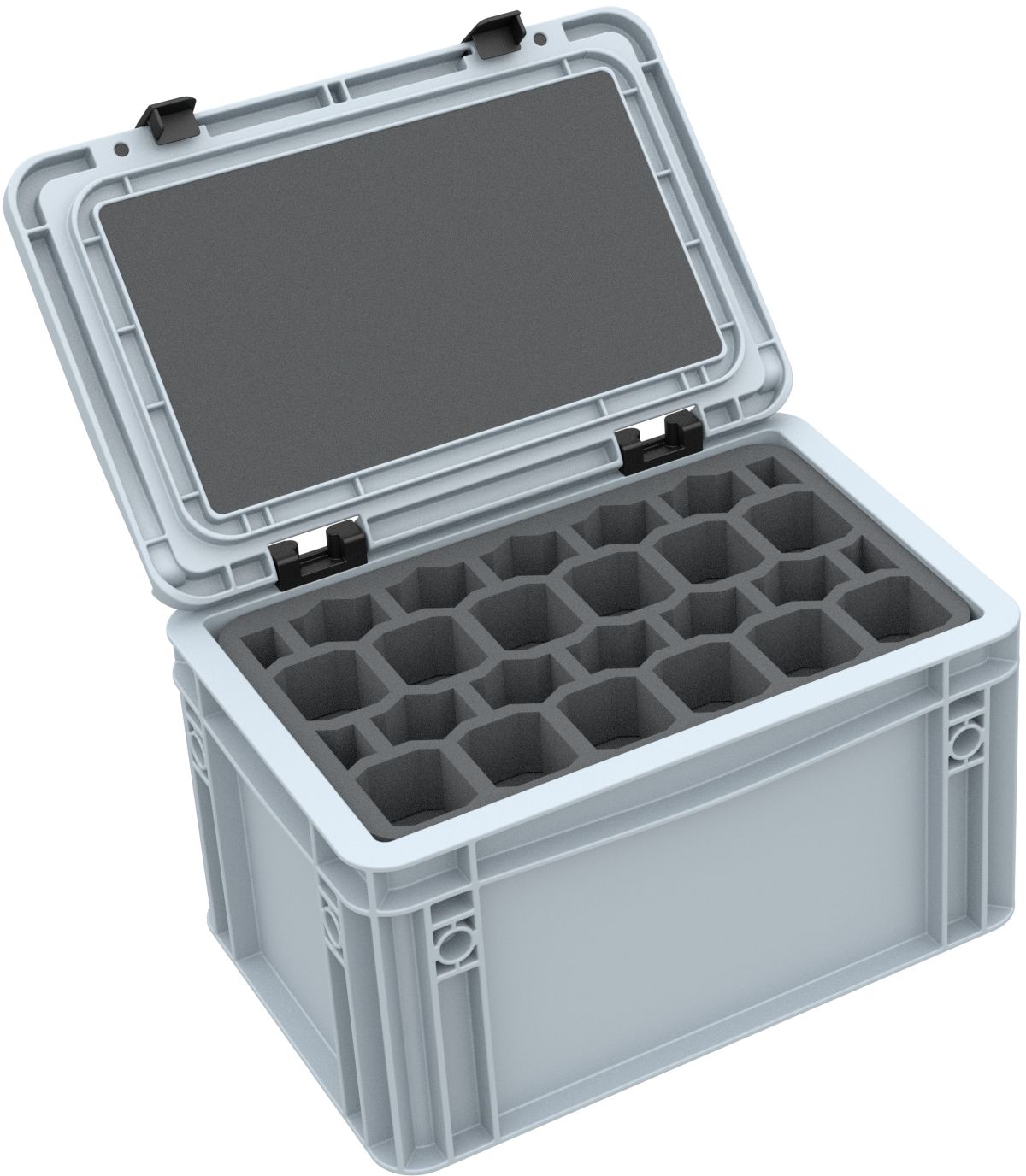Caja de almacenamiento Feldherr Eurobox con juego de espuma para ...