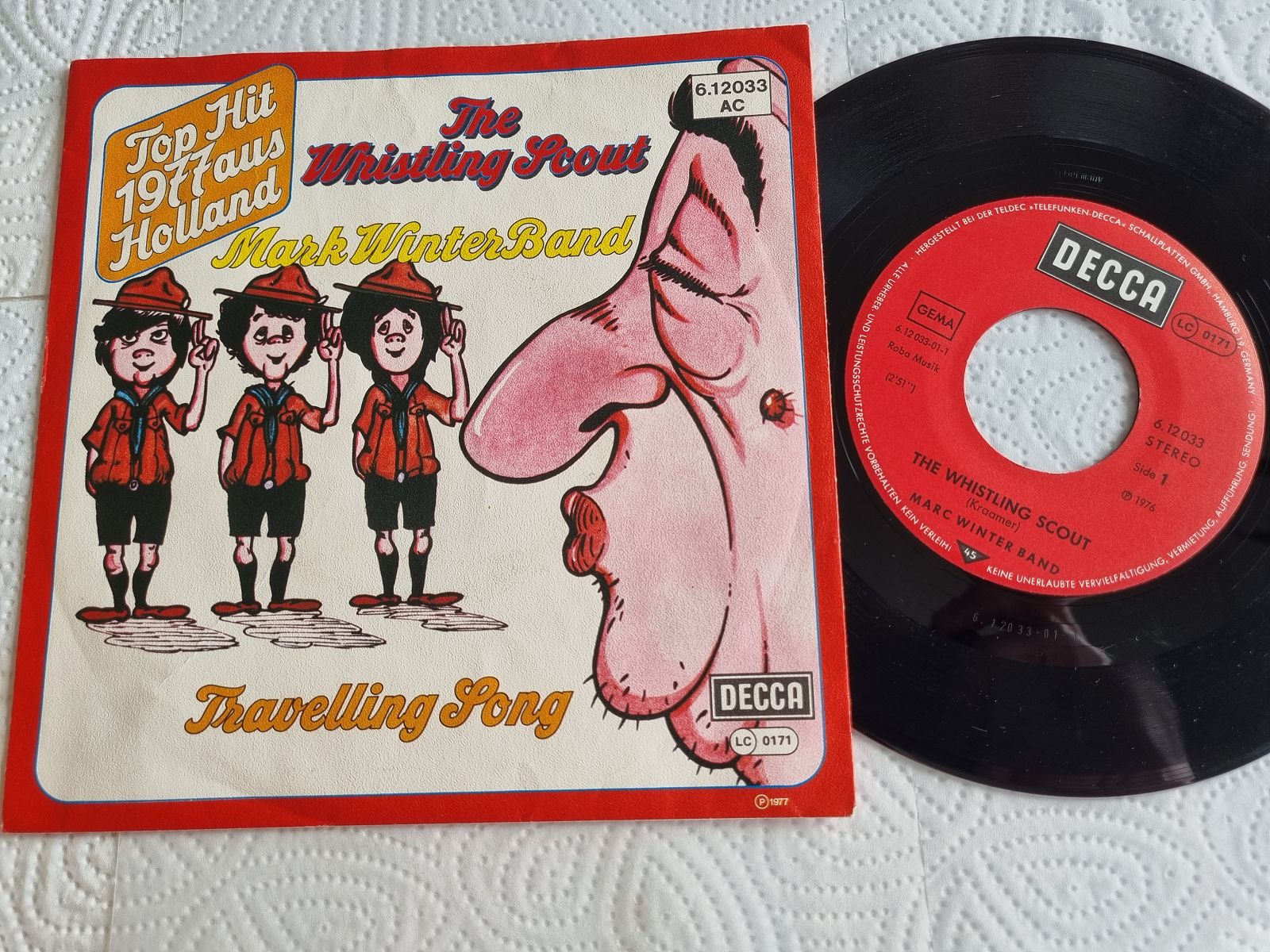 Mark Winter Band-The whistling scout 7'' Vinyl Germany Schallplatten