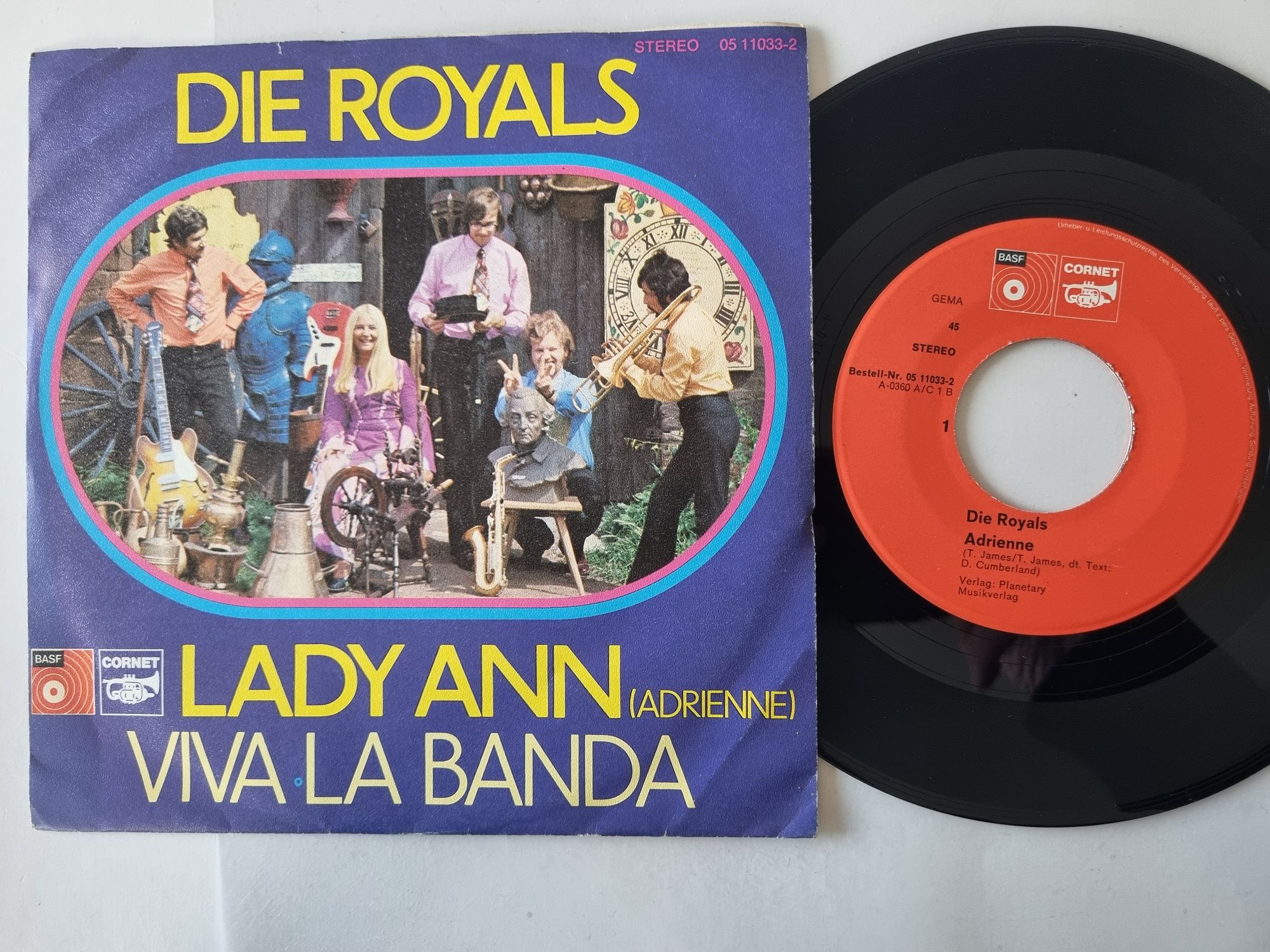 Die Royals-Lady Ann/ Adrienne 7'' Vinyl Germany/ CV Tommy James