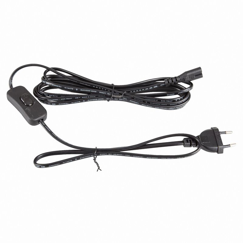Network cable 3 m Euro-plug + switch 300SW C7 on 2-pin euro double ...