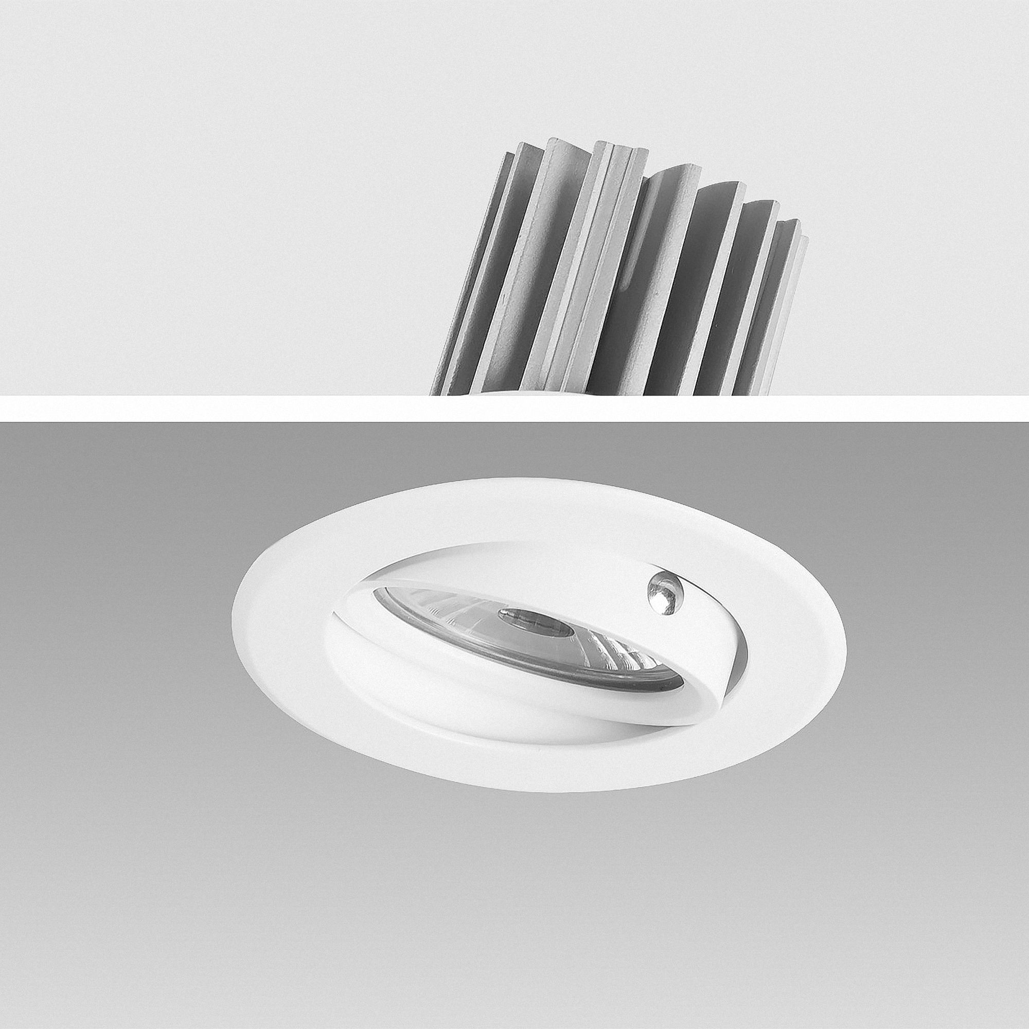 [package] LED downlight 5000K Tagweiß 9W dimmable 16302-3 Ø 67mm ...