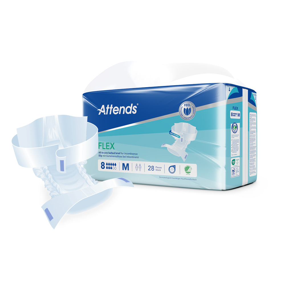 ATTENDS Flex 8 Slips mit Hüftgürtel bei starker Inkontinenz | Vitalheld